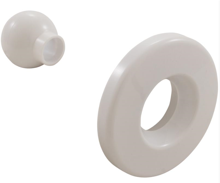 Balboa Escutcheon Cover and Eyeball White Mini Jet 23320-WH