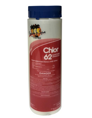 Chlor 62 Chlorine Sanitizer and Shock 47239975 2 Lb