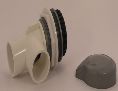 Cal Spa Diverter Valve PLU21300460 Swoosh Gray