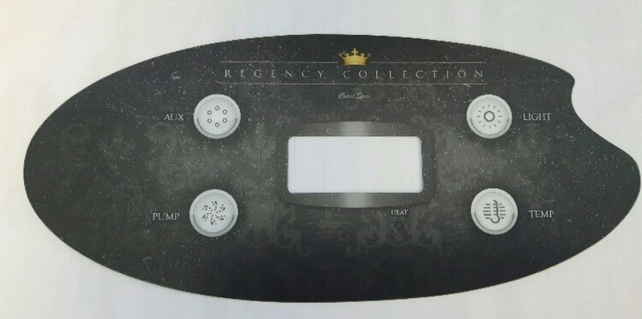 Coast Spas 4 button Topside Overlay 17129