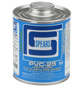 PoolTite Blue PVC Cement Glue 1/2 Pint Hot 2356S