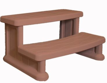 28 Inch Gray Plastic Entry Spa Steps Handi Step