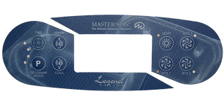 Master Spa Control Panel X310135 Legacy 2 Pump with Overlay