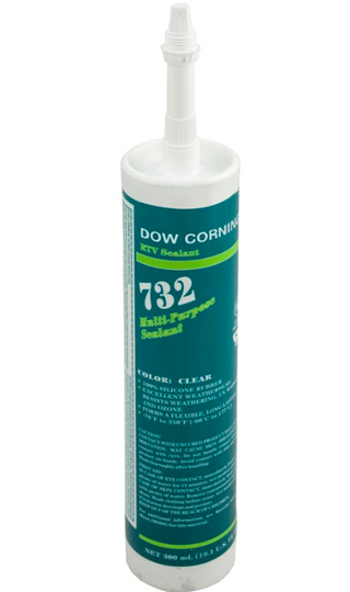 Dow Corning Multi-Purpose Sealant 732 White 3 oz Tube