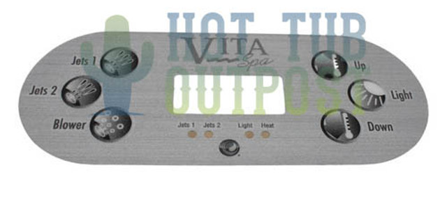 Coast Spas 6 button Topside Overlay 13519