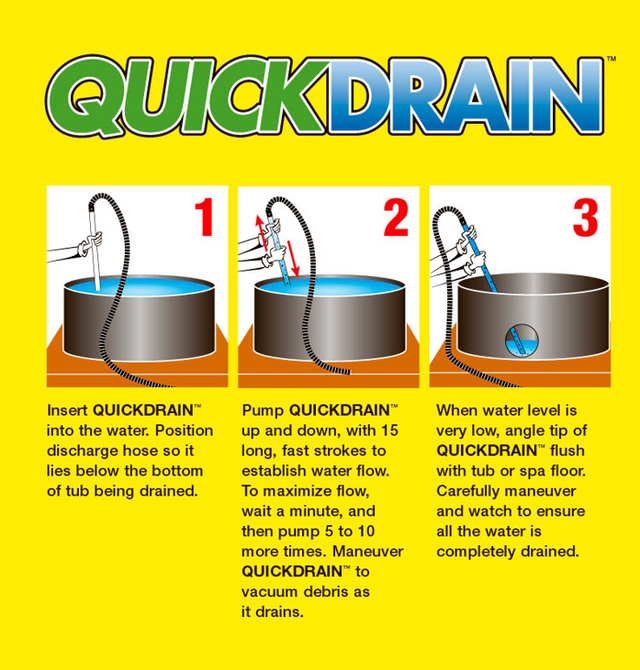 Quick Drain Hand Held Drain Vacuum 10gpm QD101