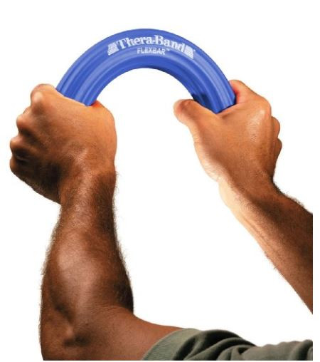 Theraband Flexbar Grip Strength Resistance Bar Tennis Elbow Golfers ...