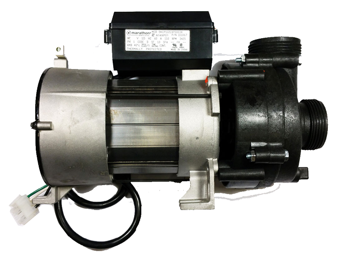DreamMaker Aquarest Spa Pump 1HP 1.5 HP 1-Speed 120V Pre 2014 Center