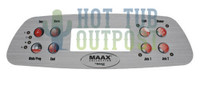 Maax 8 Button Control Panel Overlay 107970 MX700
