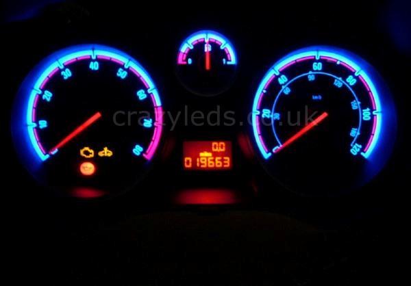 Corsa D Speedometer + LCD Mileage SMD LED conversion kit