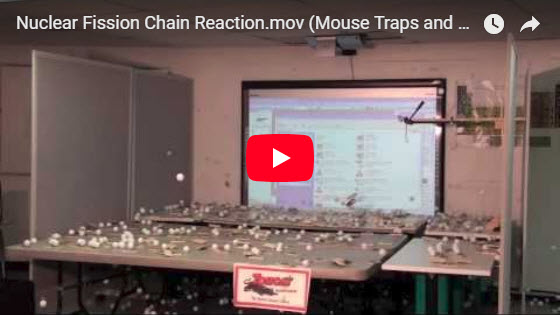 Nuclear Fission Chain Reaction (Mouse Traps and Ping Pong Balls ...