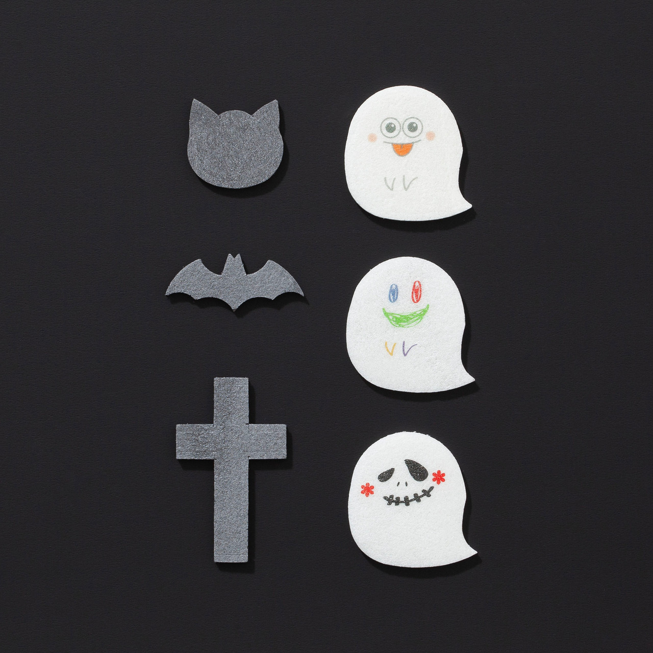 Japanese Wagashi edible Wafer Rice Paper Topping, Halloween Set 100pc ...