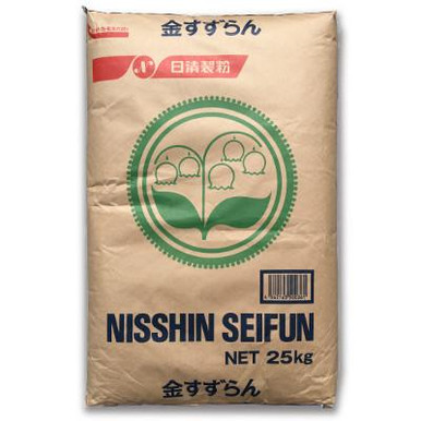 NISSHIN Udonko Flour for Making Udon Noodles KIN SUZURAN 25kg