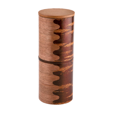 Tea Container with intertwined Cherry Bark and Walnut BUCHI