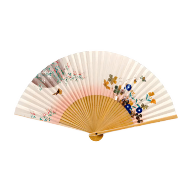 Traditional Folding Fan BIRDS AND FOUR SEASONS