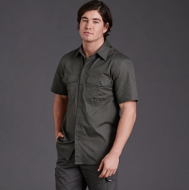 King Gee Workcool 2 SS Shirt - Green - FISH Outback Stores Social ...