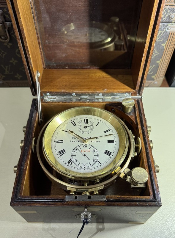 1937 Ulysse Nardin 1333 Two-day Going U.S. Navy Ship's Marine Boxed ...