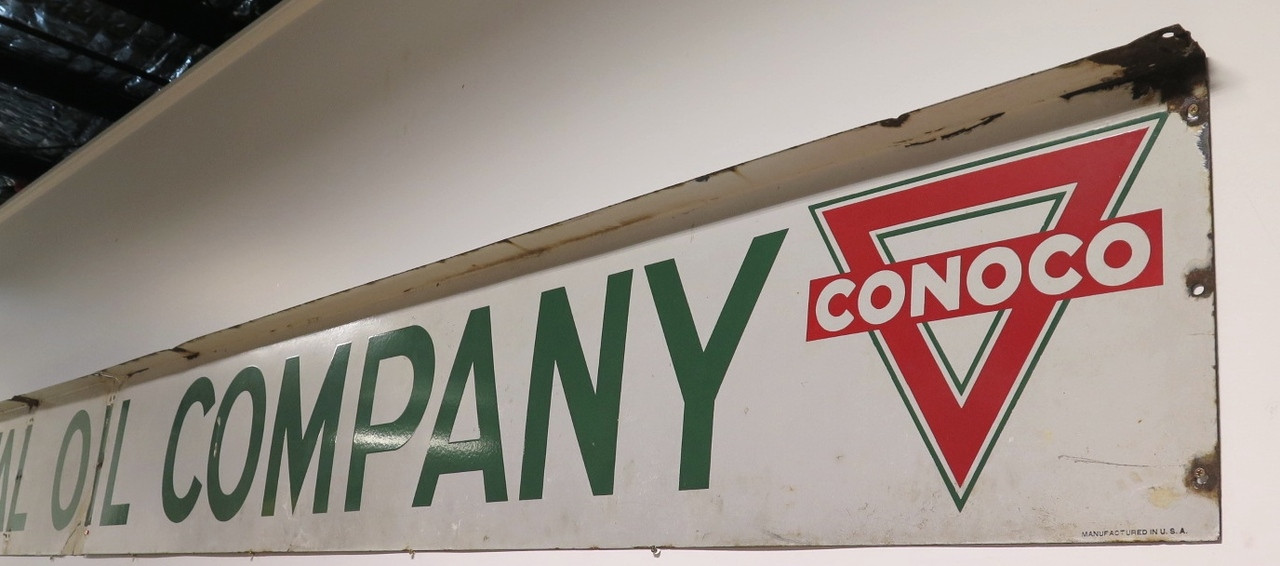 OLD SIGNS BOUGHT AND SOLD BRISBANE SUPER RARE HUGE 18FT VINTAGE CONOCO ...