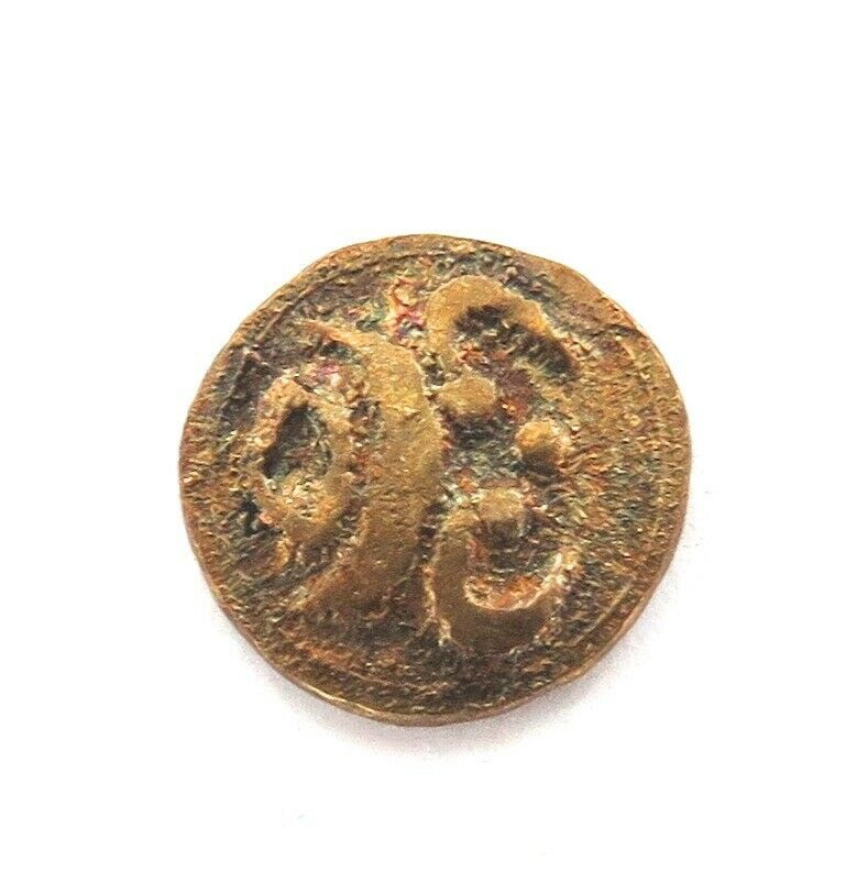 MINIATURE FANAM INDIA 10K GOLD COIN. BRIGHT & WELL STRUCK
