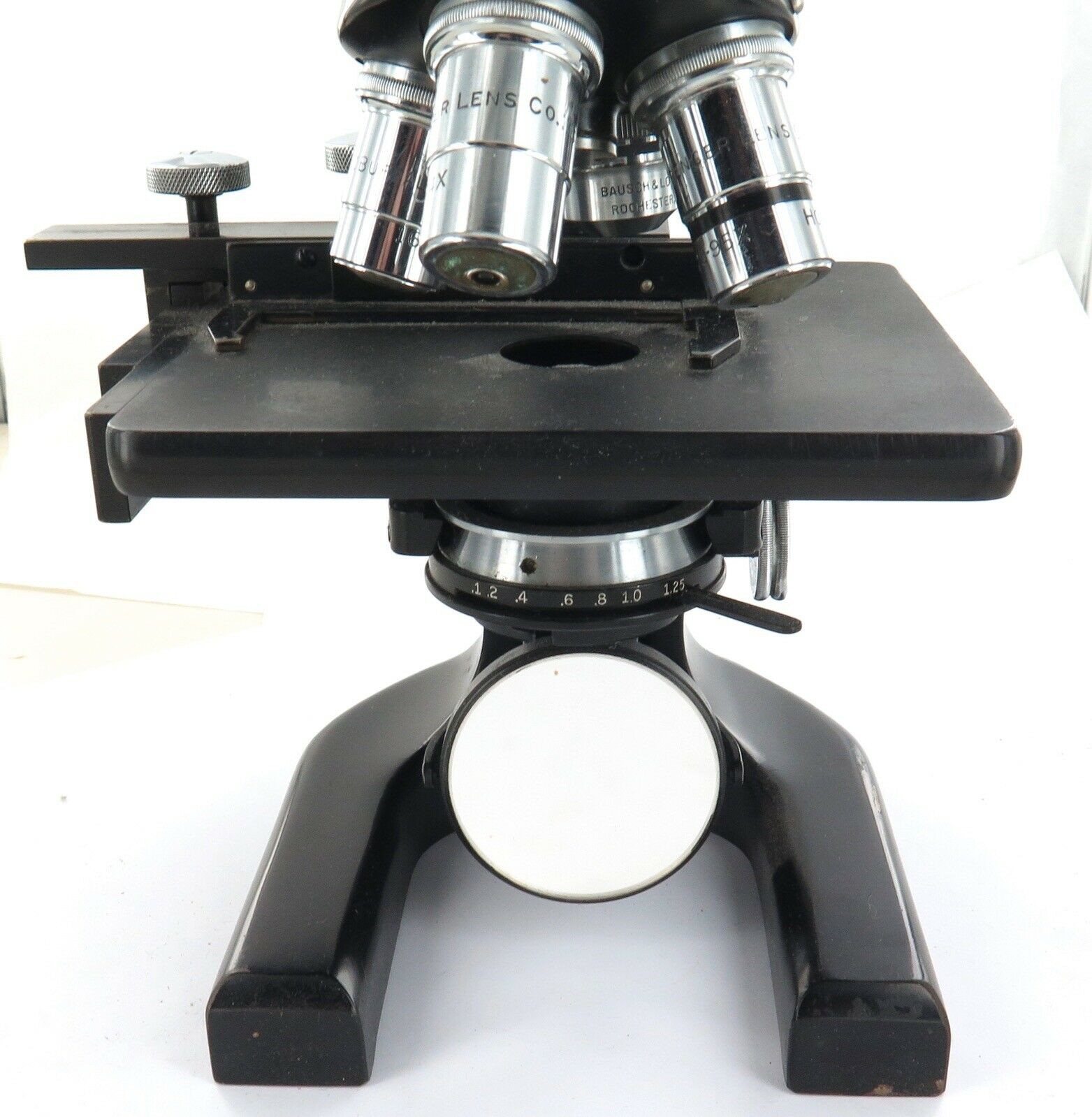 c1941 SPENCER, USA 4 OBJECTIVES MONOCULAR MICROSCOPE. SERIAL NUMBER 170029
