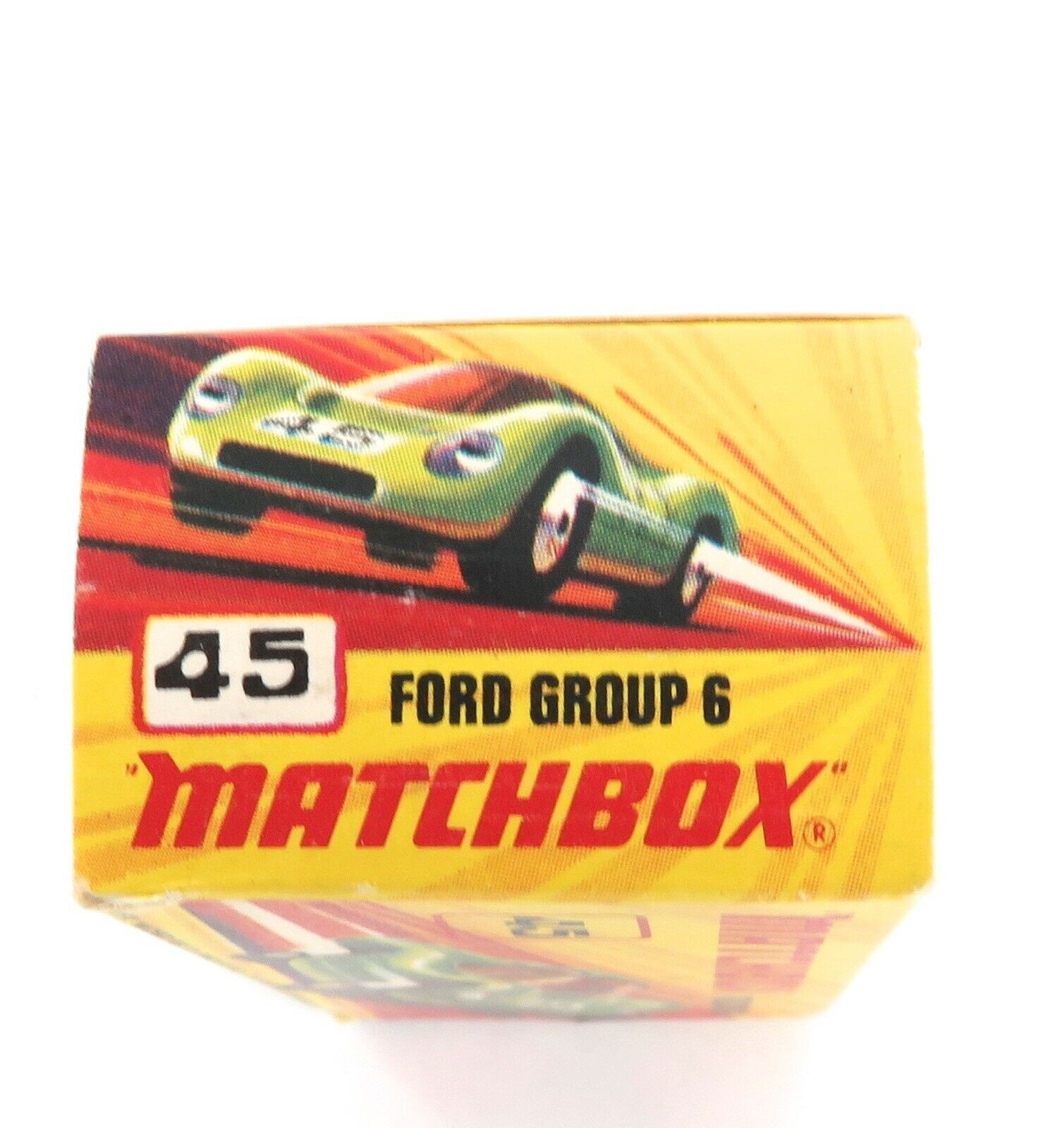 MIB VINTAGE MATCHBOX SERIES 45 FORD GROUP 6 DIECAST CAR + ORIGINAL BOX
