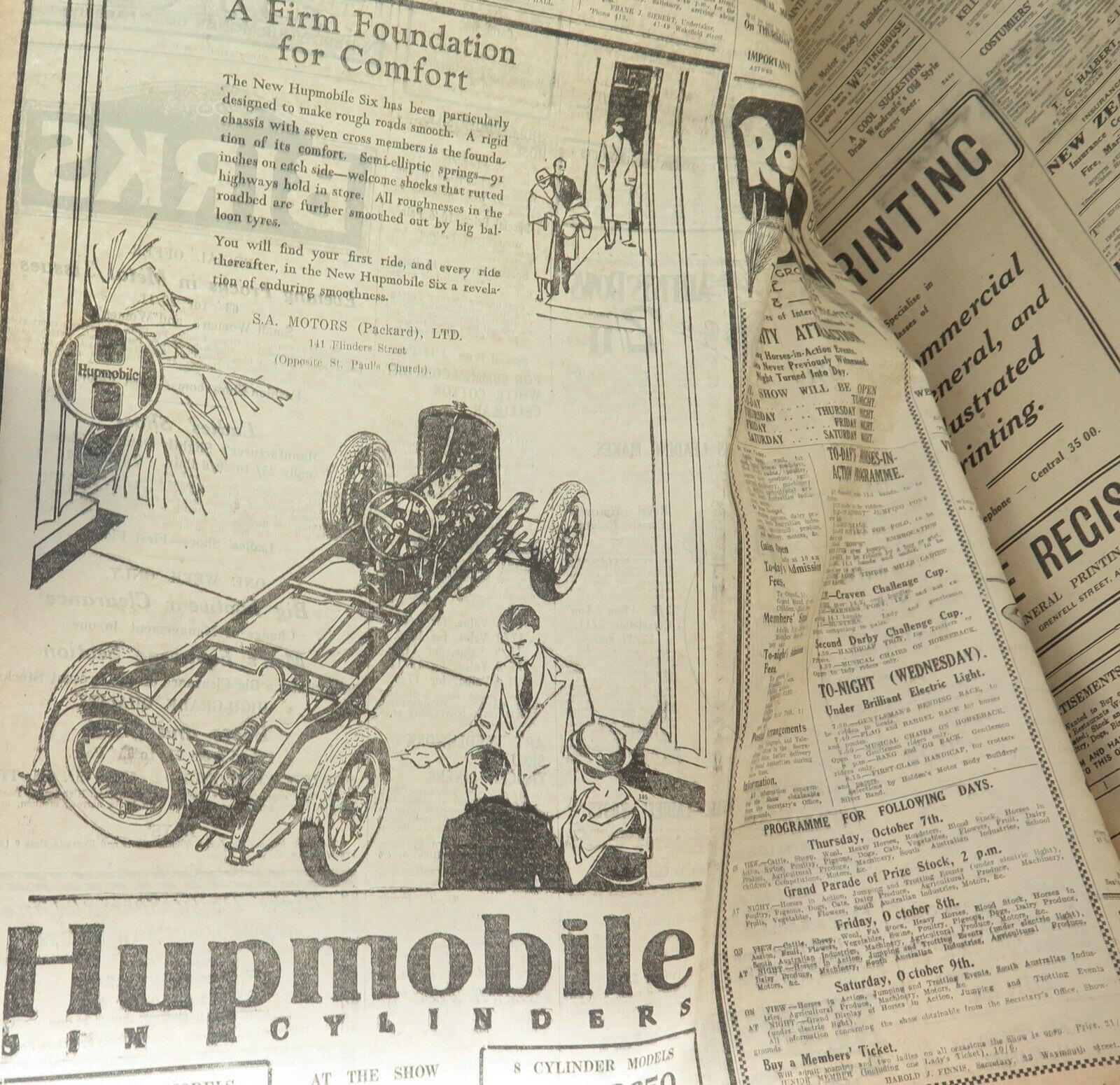 6 OCT 1926 / THE REGISTER NEWSPAPER, ADELAIDE. SUPERB MOTORING WORLD ...