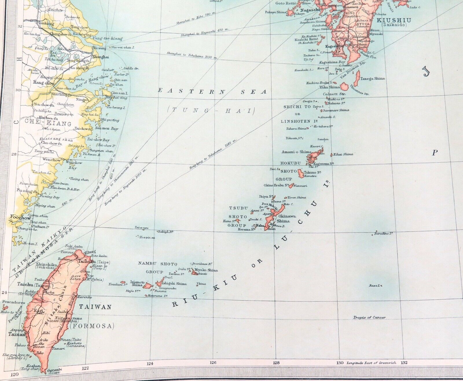 1922 SUPERB SCARCE LARGE MAP of “JAPANESE EMPIRE - POLITICAL". VERY NICE!