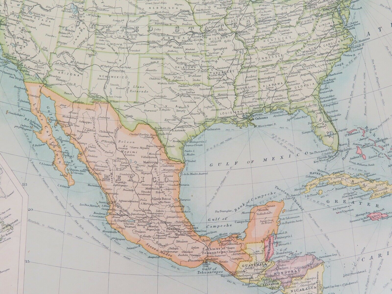 1922 SUPERB SCARCE LARGE MAP of “NORTH AMERICA - POLITICAL". VERY NICE!