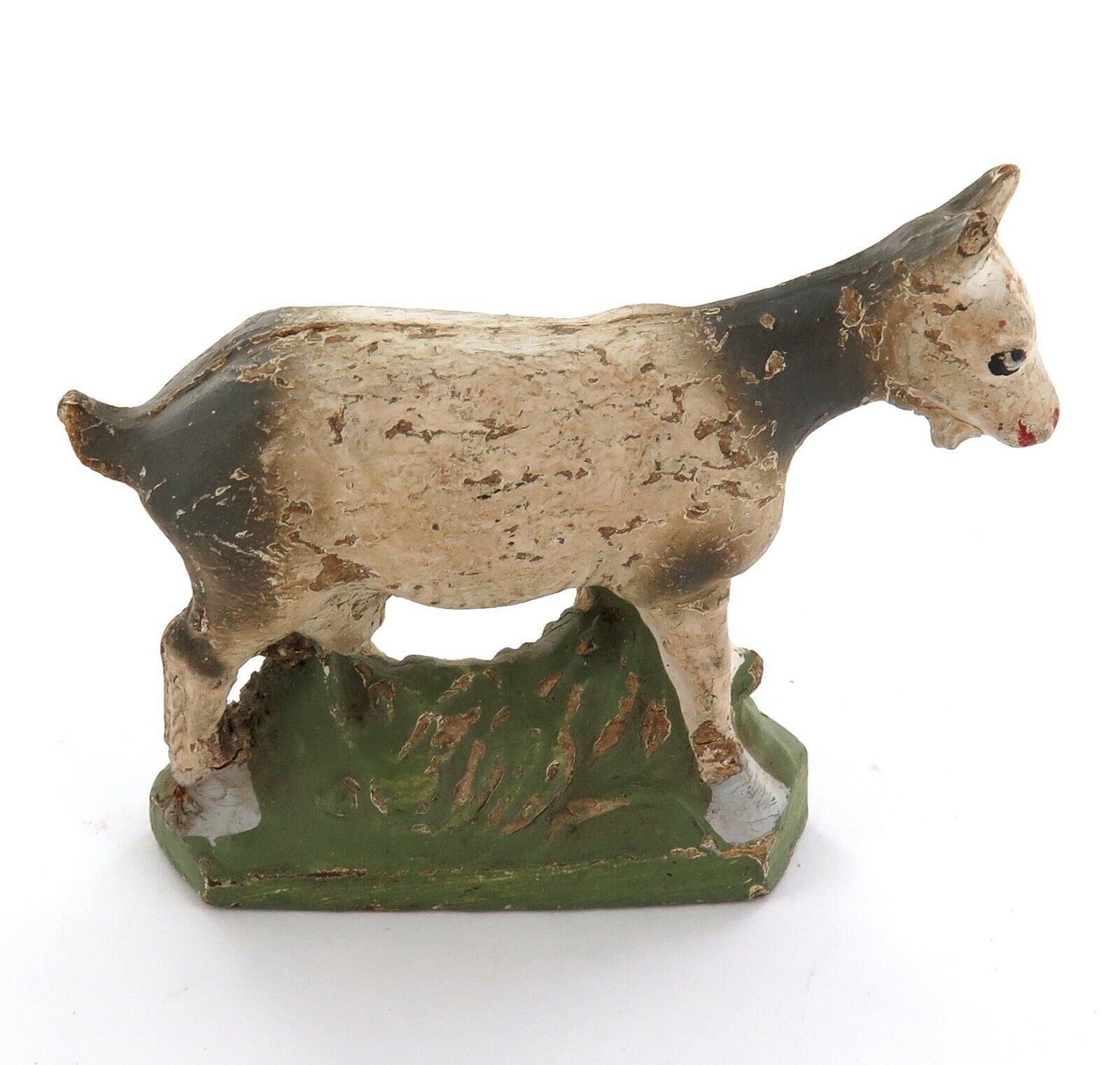 RARE PRE WW2 LEYLA LARGE ELASTOLIN LINEOL COMPOSITION GOAT.