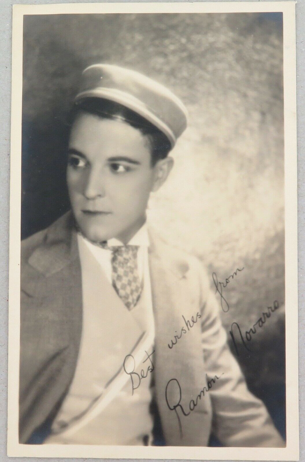 1920s MOVIE STUDIO PROMOTIONAL PHOTOGRAPH CARD SILENT MOVIE STAR RAMON ...