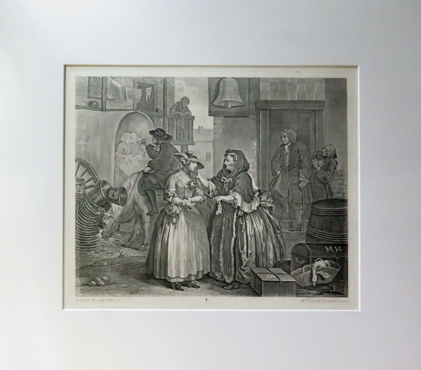 RARE 100% GENUINE WILLIAM HOGARTH 1697 - 1764 ENGRAVING 1822. J HEATH ...