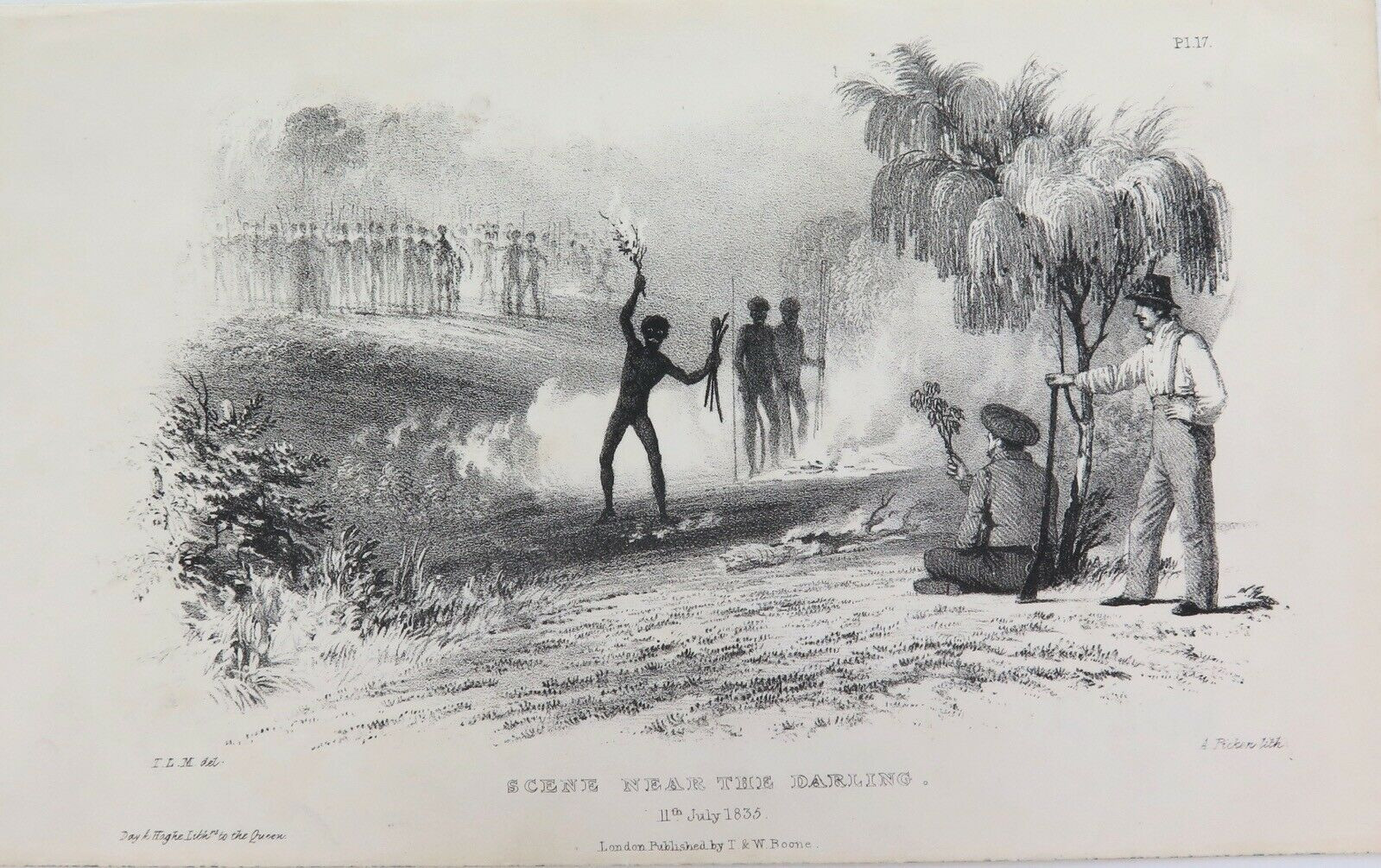 RARE 1838 ORIGINAL LITHO EX “THREE EXPEDITIONS AUSTRALIA” MAJOR T L ...