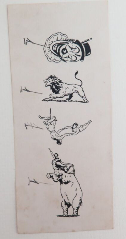 Super Rare c1940s Gran Circo Americano Circus Advertising Art Work. #9 ...