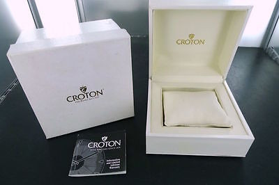 VINTAGE CROTON DISPLAY CASE, INSTRUCTION BOOKLET AND OUTER BOX ...