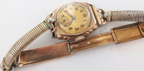 RARE EARLY 1900’s ORATOR 15J GOLD FILLED MENS MID-SIZE WATCH, NEEDS ...