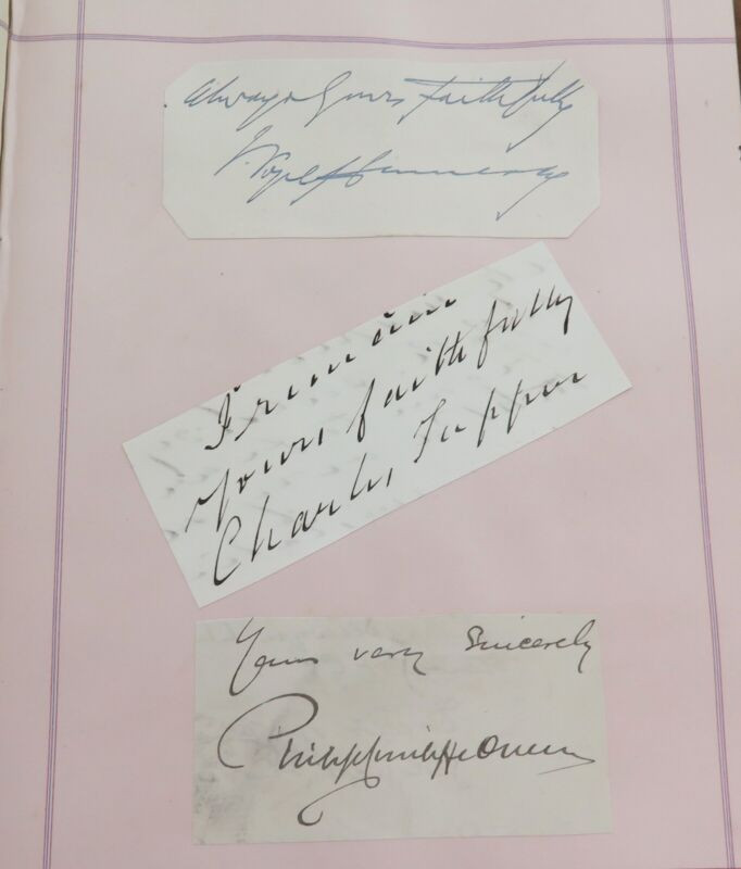 Rare Grouping 1800s / Early 1900s Original Signatures. Politicians ...