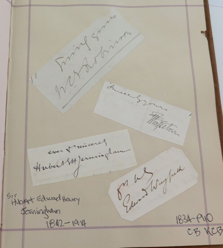 Rare Grouping 1800s / Early 1900s Original Signatures. Politicians ...