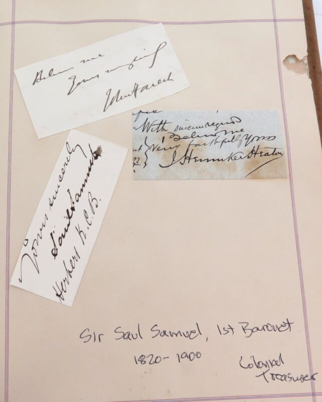 Rare Grouping 1800s / Early 1900s Original Signatures. Politicians ...