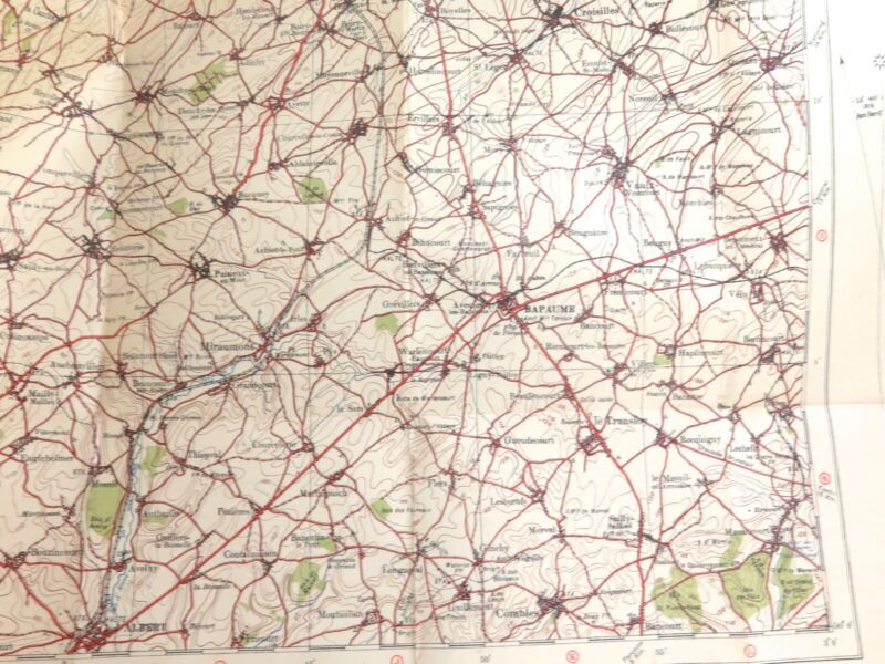 Scarce WW1 c1916 British Large Map of Lens, France. - Harrington & Co.