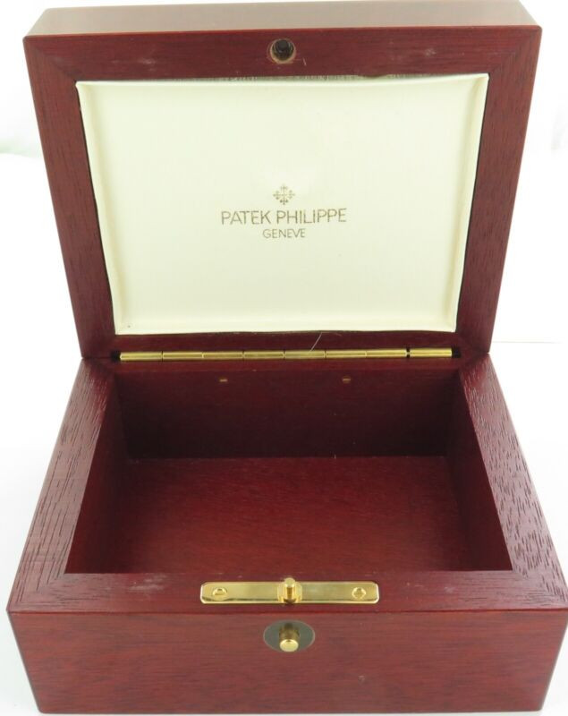 Genuine Vintage Patek Philippe Mens Watch Wooden Display Box ...