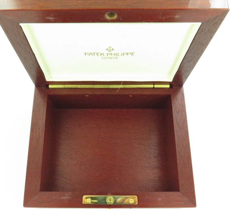 Genuine Vintage Patek Philippe Mens Watch Wooden Display Box ...