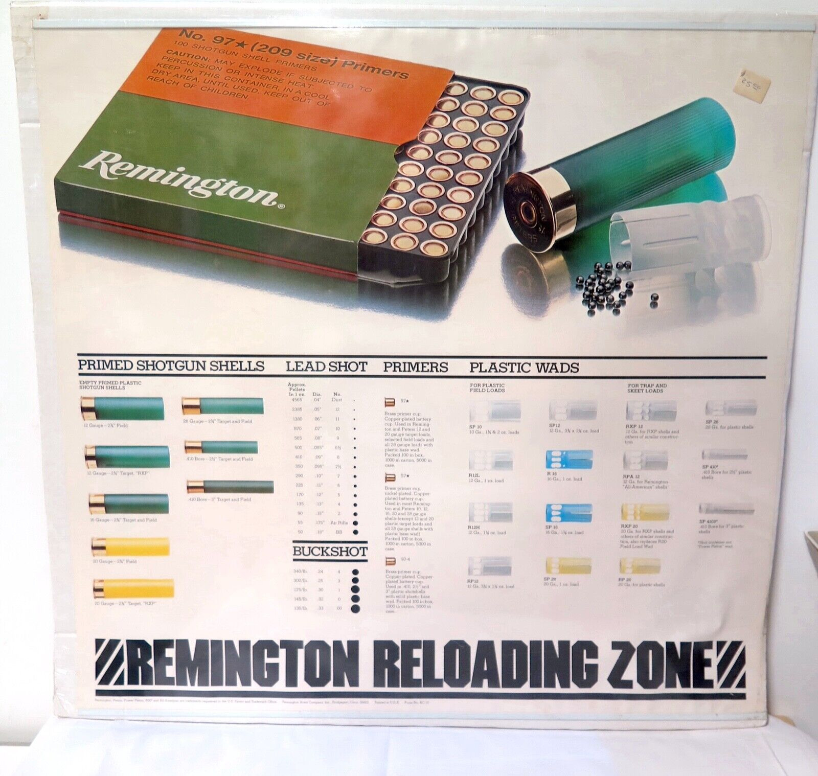 Vintage Remington 'Reloading Zone' Ammunition / Shotgun Shell Reference ...