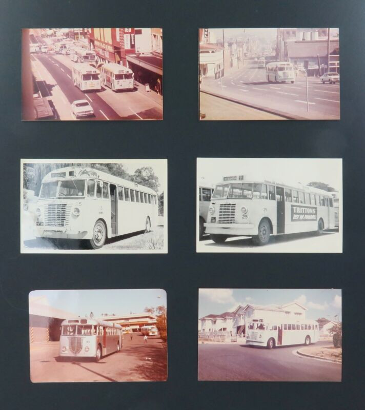 1974 6 Photos Vintage Brisbane Council Buses. - Harrington & Co.