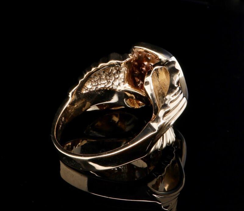 Vintage 0.74ct Diamond Cluster 14ct Yellow Gold Ring By Stuller- P1/2 ...