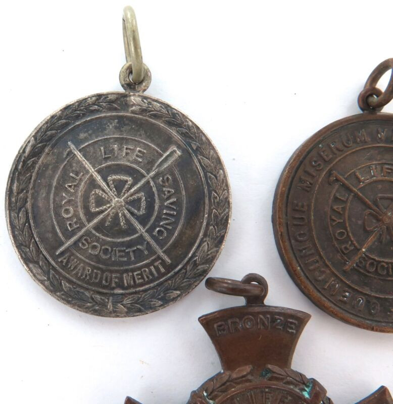 1940s 3 x Surf Lifesaving Medals Awarded to Same Person. One is ...