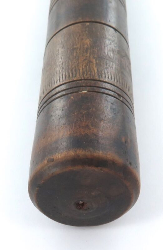 Rare Quality 1700s / 1800s Wooden Scroll Message Holder / Carrier ...