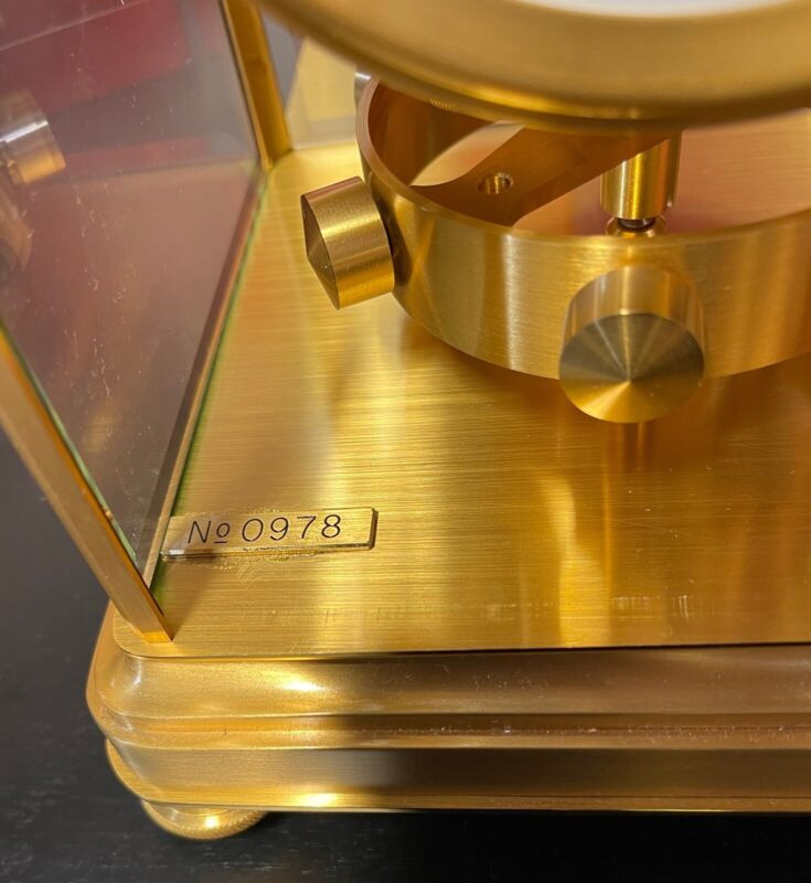 Vintage Jaeger leCoultre Jubilee Atmos Clock In Box Limited Edition ...