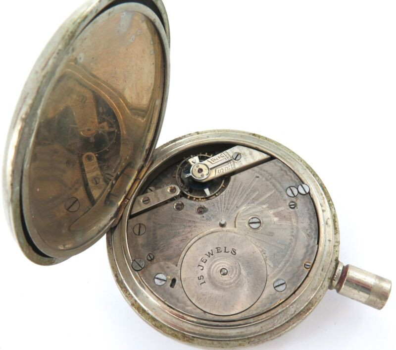 Large Heavy Set 220 Grams / Early 1900s SAFETY 8 Day High Grade 15J Car ...