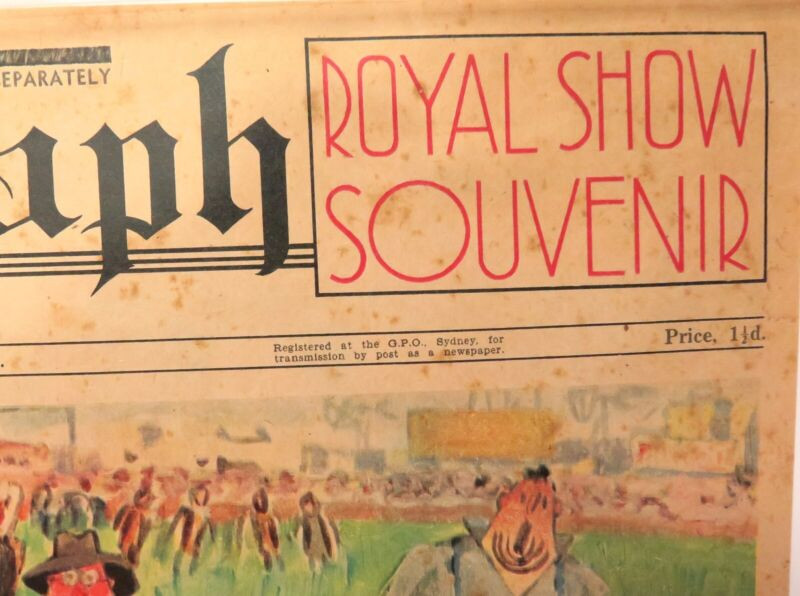 RARE 1937 Wep / William Edwin Pidgeon Royal Sydney Show Very Large ...