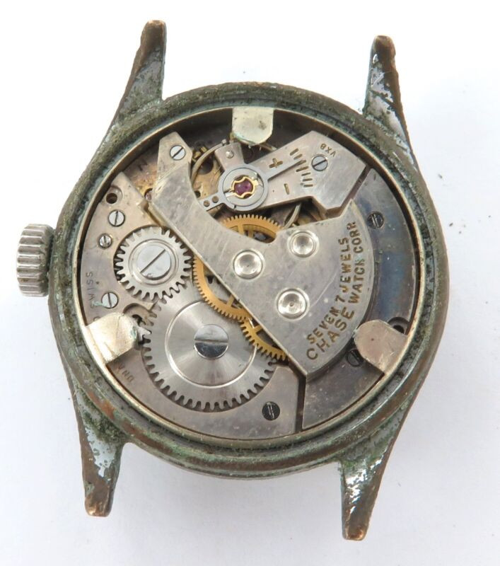 Difficult Brand to Buy !! Vintage Chase Incabloc 7J Mens Mid-Size Watch ...